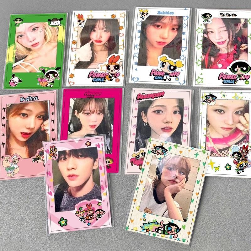 2025 Powerpuff Girls Mini Photo Paper Polaroid Star Photocard Frame ...