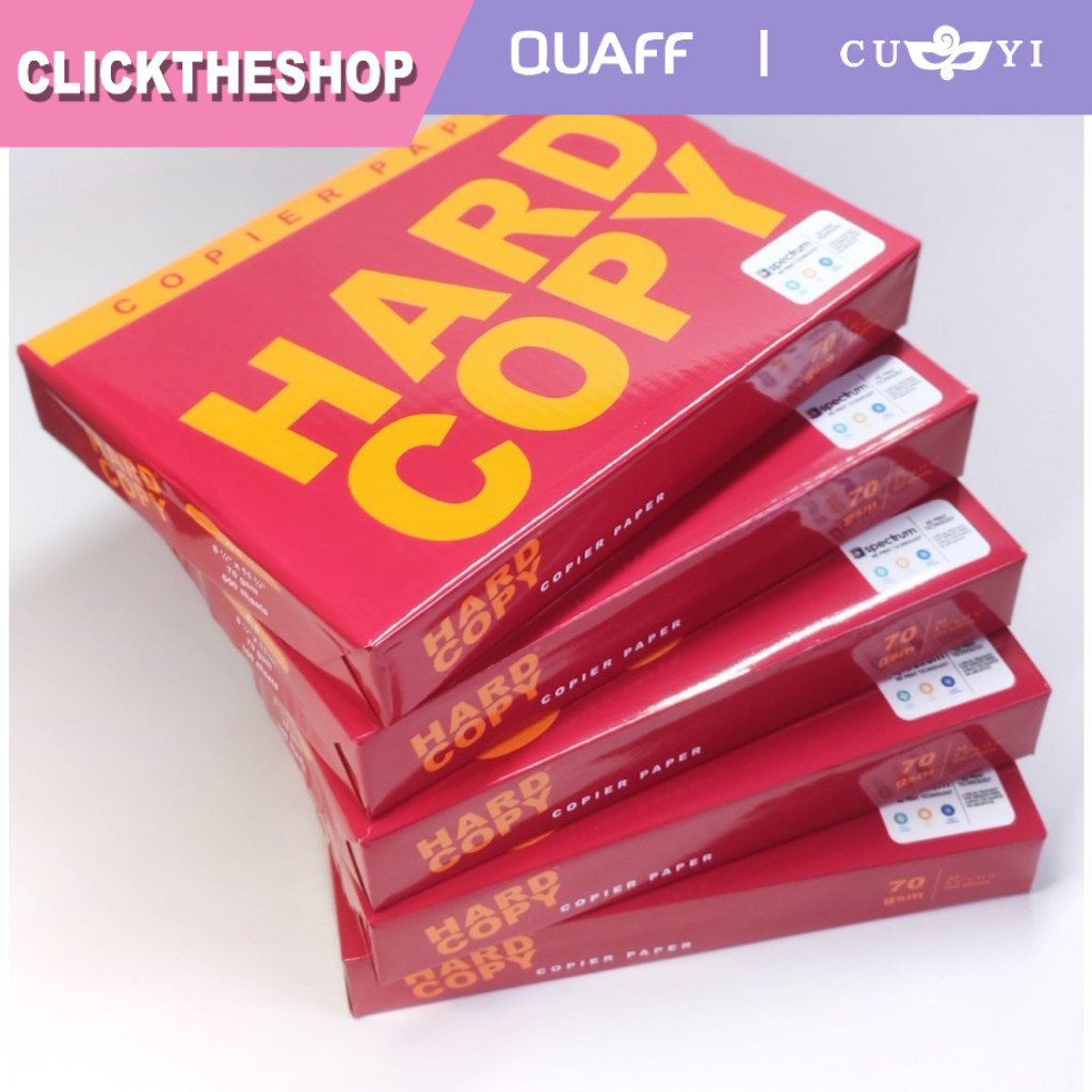 Hard Copy Bond Paper 70GSM / 80GSM Ultra White Paper for School (500 ...