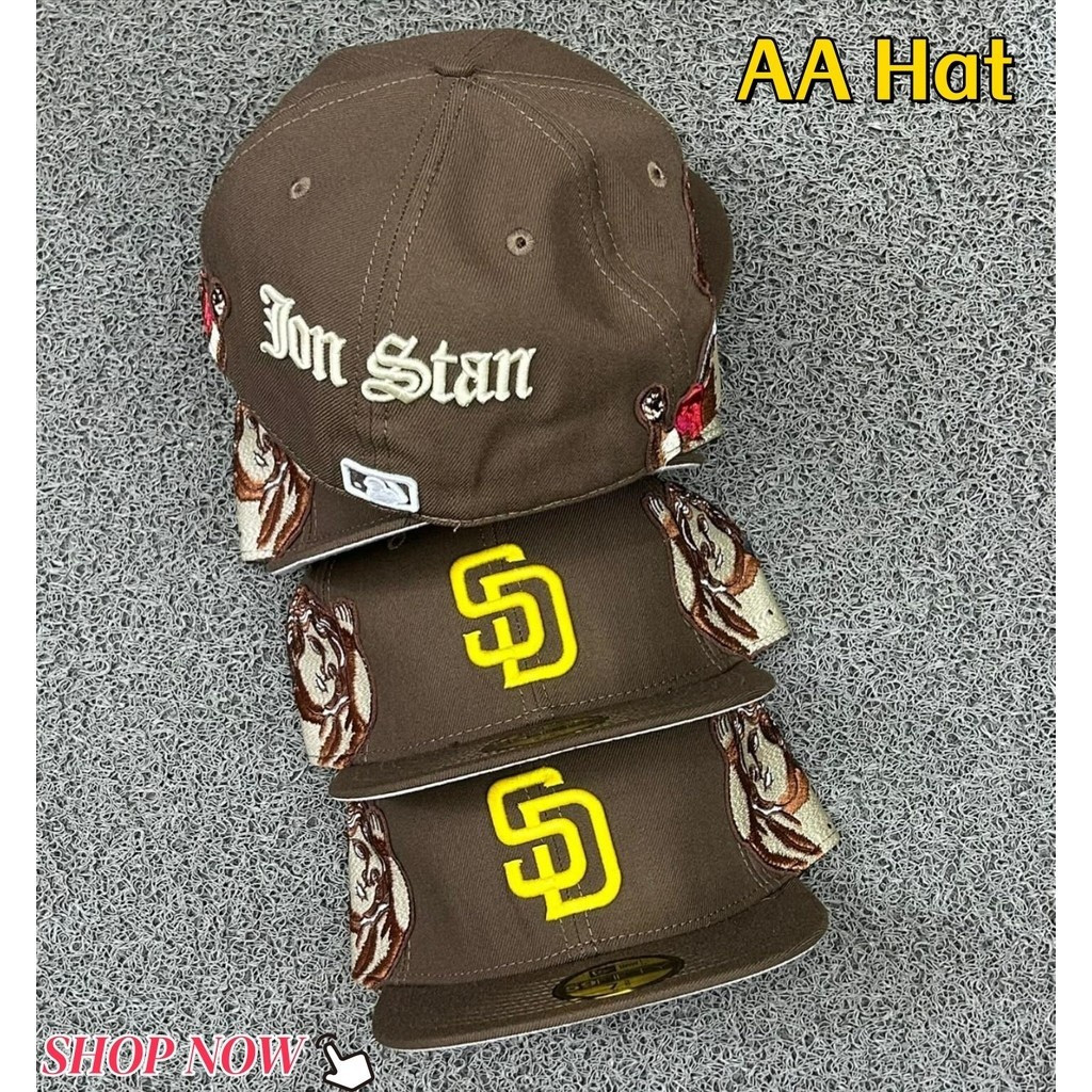 New ERA Jon Stan x San Diego Padres adjusted baseball embroidered hat ...