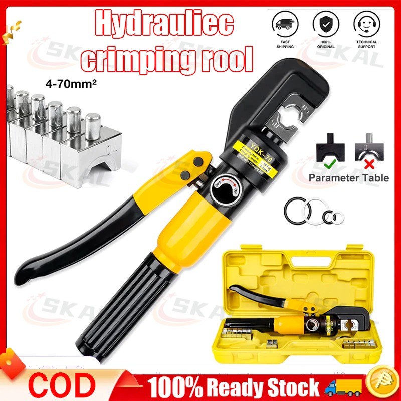 Hydraulic Crimper Tool Kit Manual Crimping Tool Cable Pliers Crimping ...