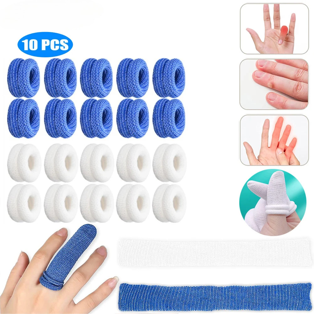 10Pcs Tubular Bandage Finger Roll Dressings Finger Bandage Tubular ...