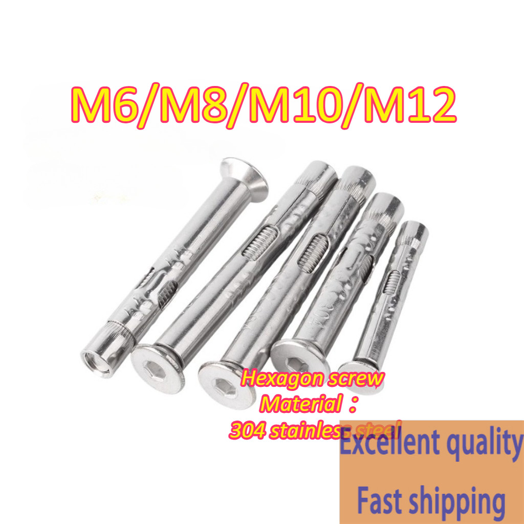 304 Stainless Steel Built-in Expansion Screw Countersunk Head Hexagon ...