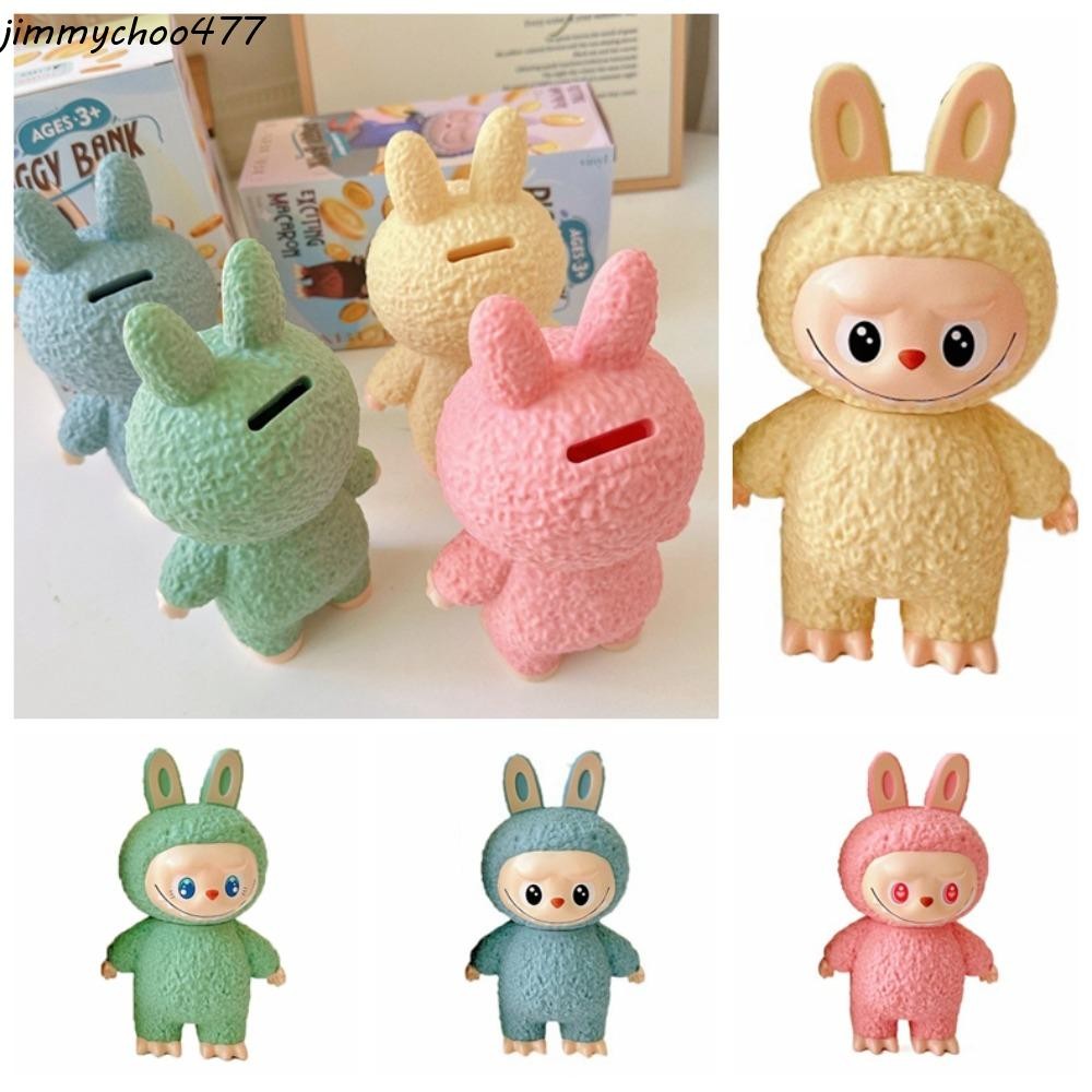 JIMMYCHOO Labubu Doll Piggy Bank, Savings Tank Figure Model Labubu ...
