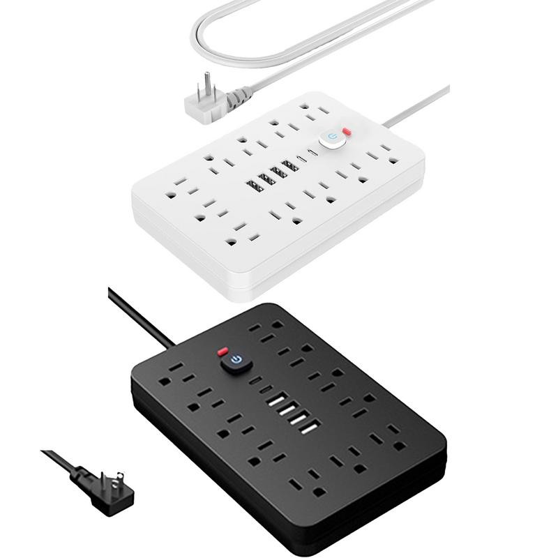 Power Hub with 11 Outlets | 4 USB & 2 USB-C Ports | Wall Mount ...