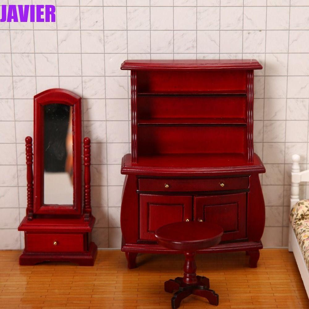JAVIER Miniature Wood Display Cupboard, Wood Artificial Fat Bookcase ...