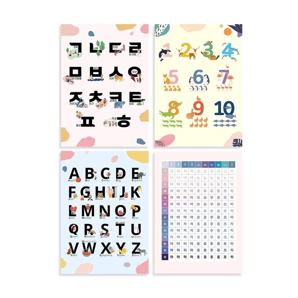 Korean Alphabets Hangul Chart Poster Ideal for Learning Korean ...