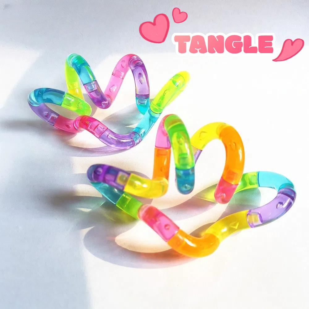 Rainbow Color Tangle Fidget Toys Magical Creative Creatures Stress ...
