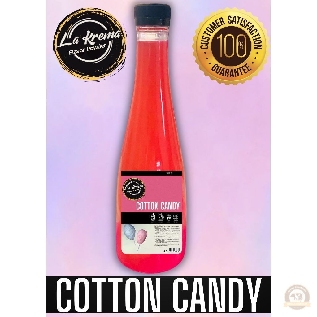 Cotton Candy Syrup LA KREMA Series 750ML Flavorin Milk Tea Cocktail ...