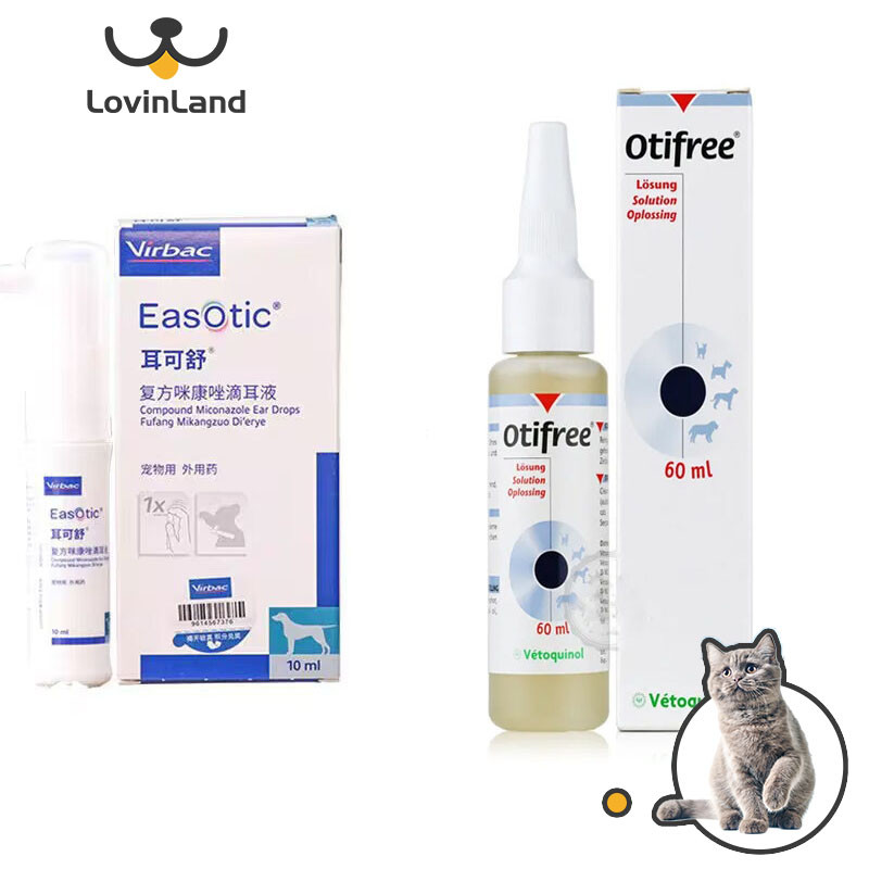 Virbac Easotic Compound Miconazole Ear Drops Dogs Cats External Otitis ...