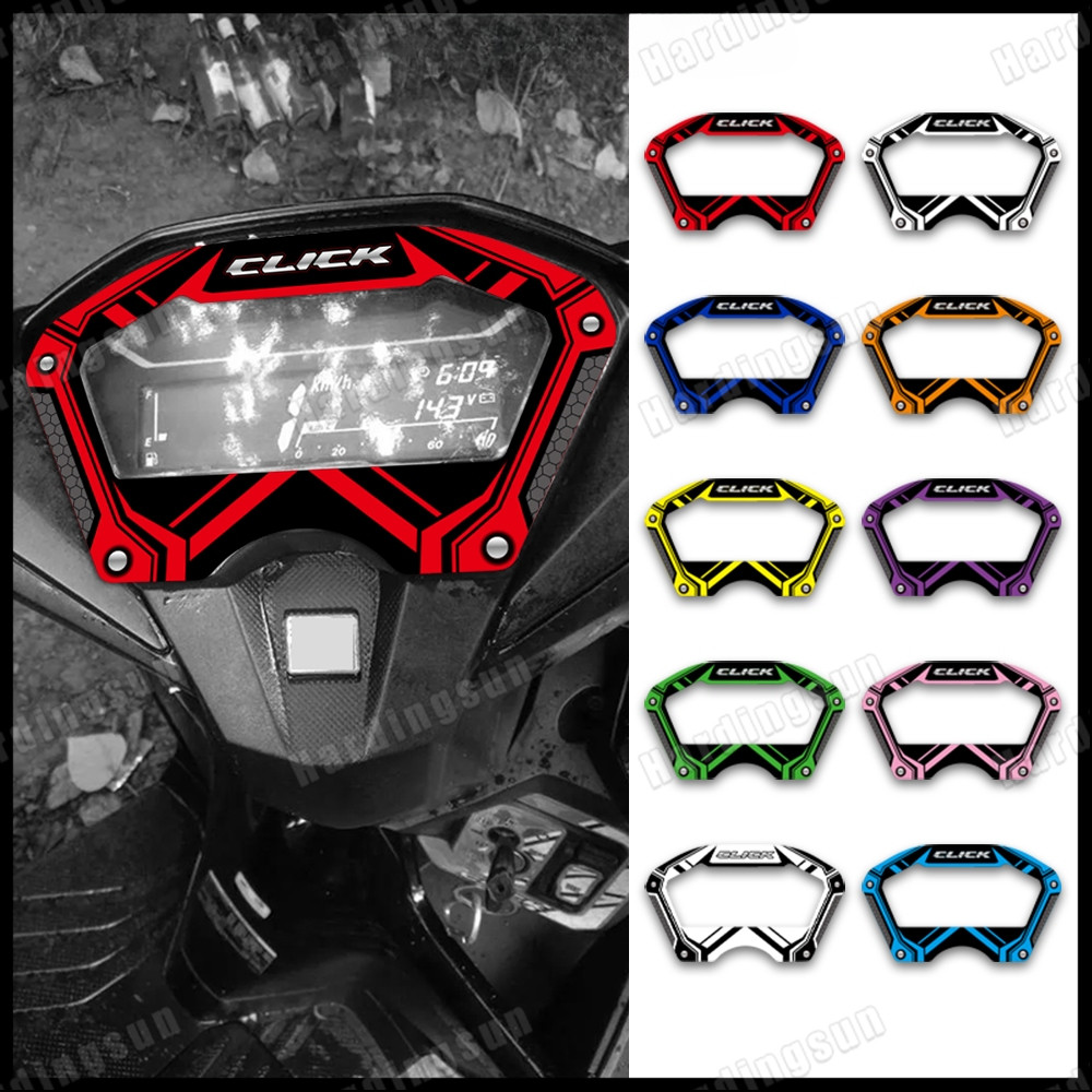 Panel gauge protector honda click 125i v2 v3 printed sticker decals ...