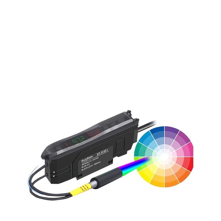 ㅝColor recognition fiber optic sensor smart sensing label correction ...