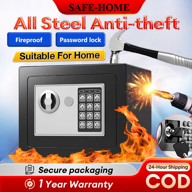 Fireproof Safe Box Money Organizer Digital Electronic Deposit Box ...