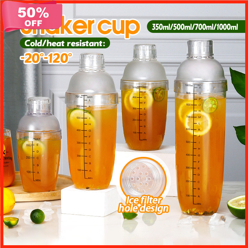 High Quality Acrylic Milk Tea Shaker Cocktail Juice Shaker Bottle ...