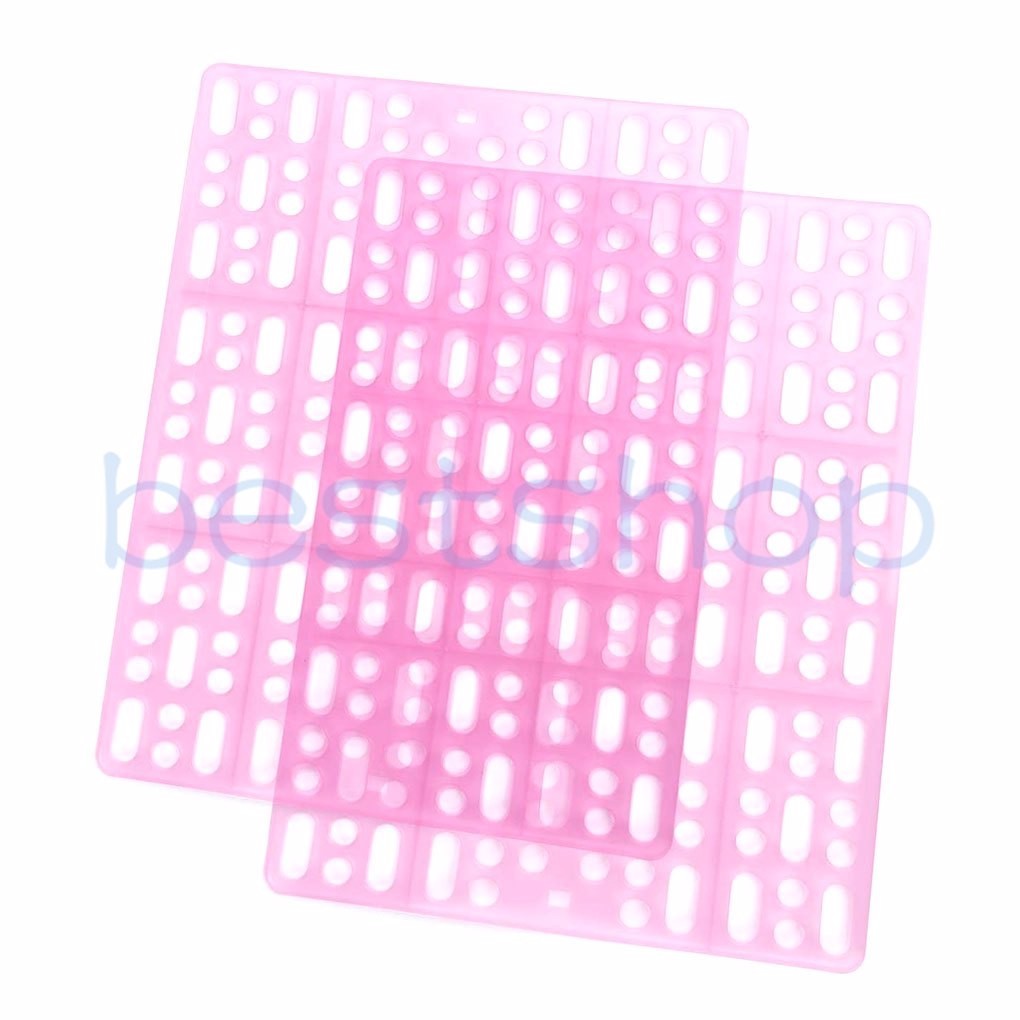 1/2 Anti-slip Pet Feet Mat Plastic Grids Cushion Hole Animal Pad Cage ...