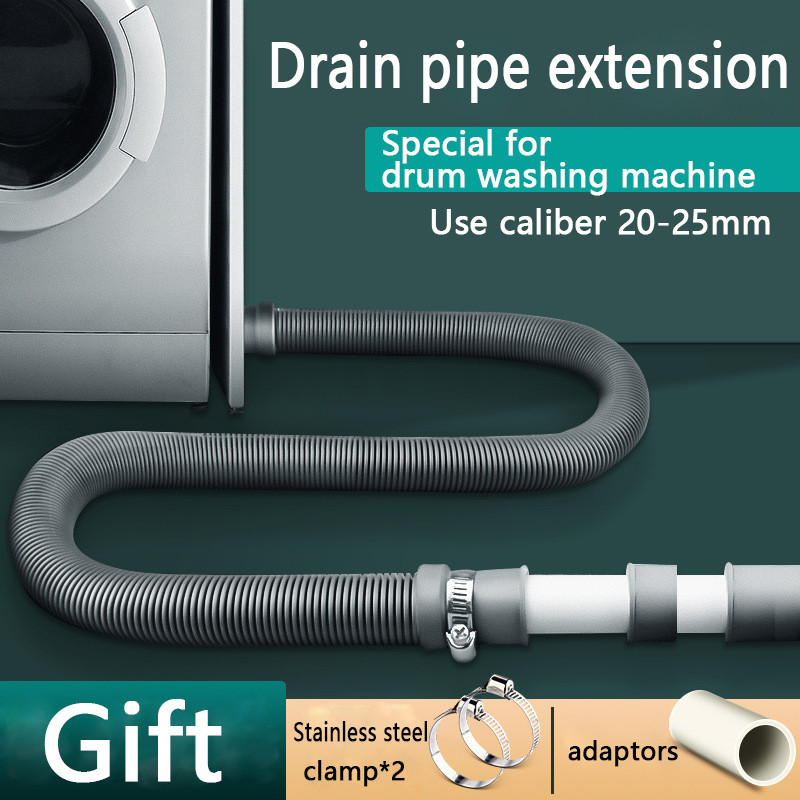 Drain Pipe Washing Machine Flexible Hose Outlet Pipe Drum Washing ...