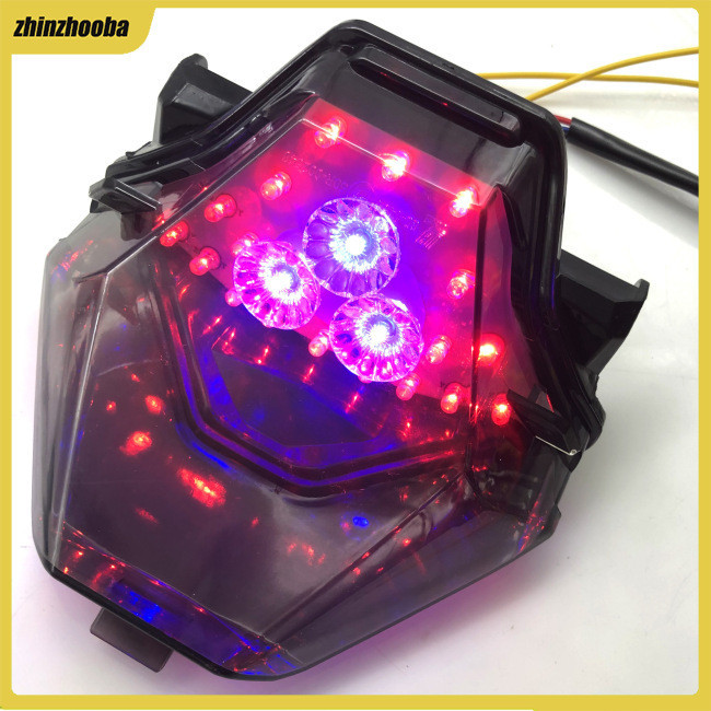 FS Motorcycle Tail Light Led Turn Signal Rear Brake Light Compatible ...