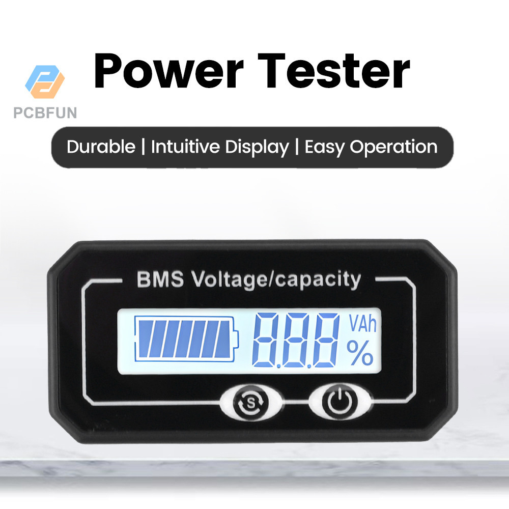 Pcbfun Acid Battery Lithium Universal LCD Digital Display Voltage and ...