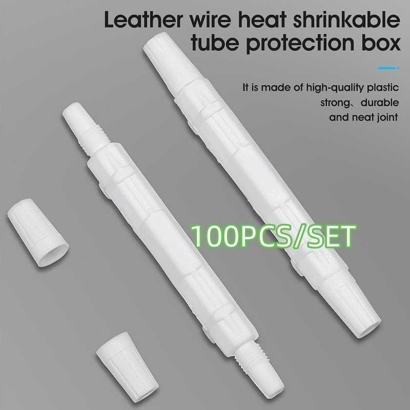 100PCS/SET Fiber Optic Fusion Protection Round Case Fusion Tube Cover ...