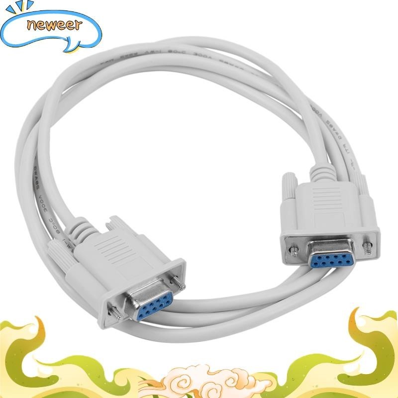 1PC 5ft F / F Serial RS232 Null Modem Cable Female to Female DB9 FTA ...