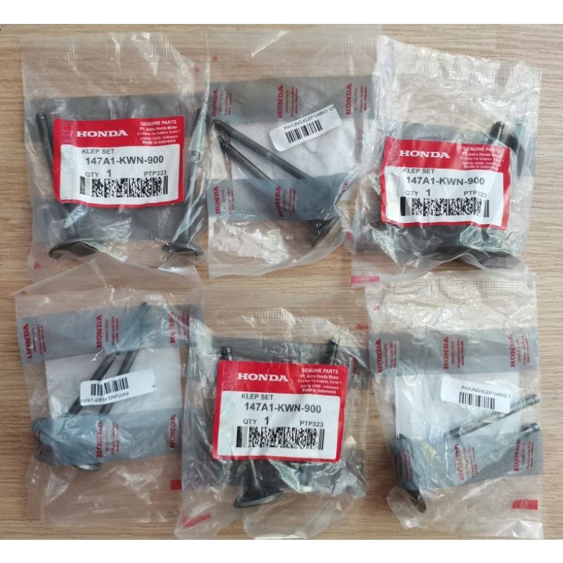 EMJ - Genuine Honda Valve Set IN & EX( Valve Umbrella ) - Click V1 V2 ...