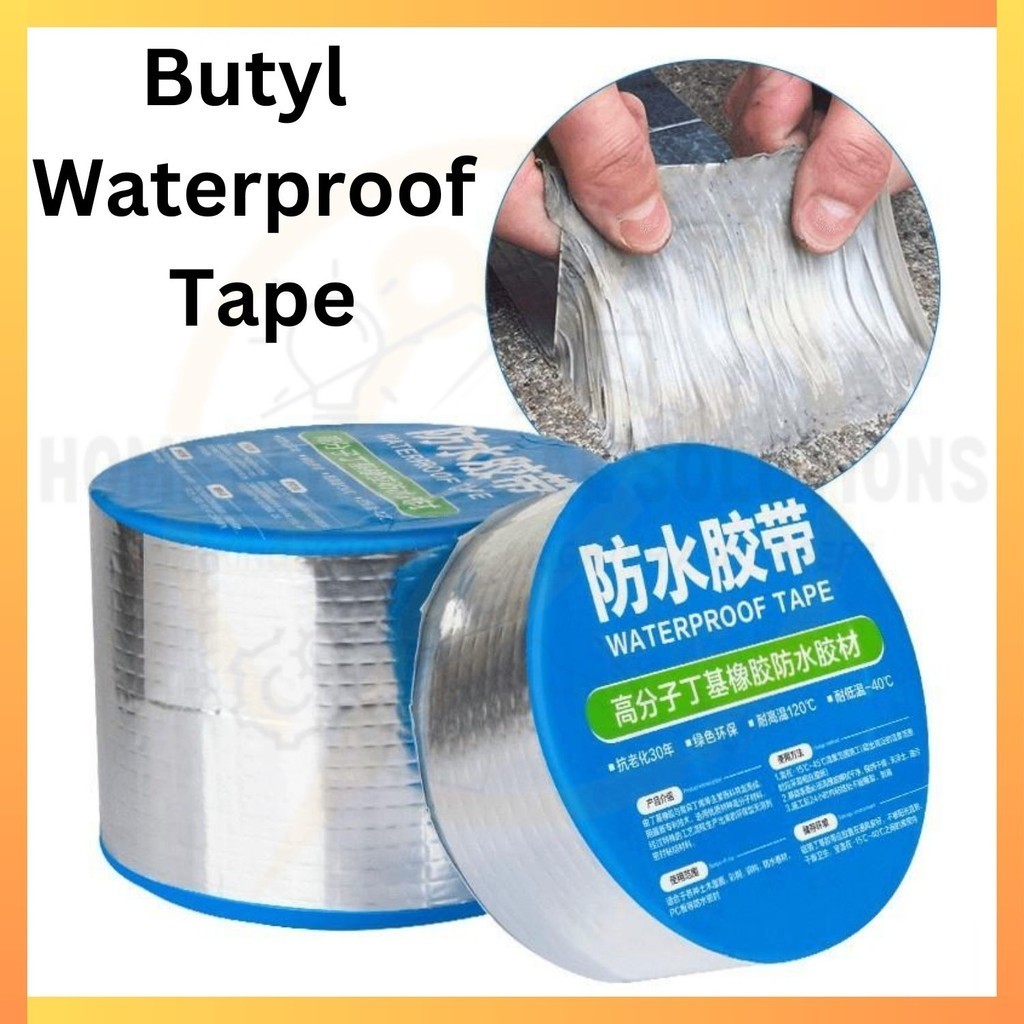 Aluminum Foil Butyl Waterproof Tape For roof leak Roof Sealant Wall ...
