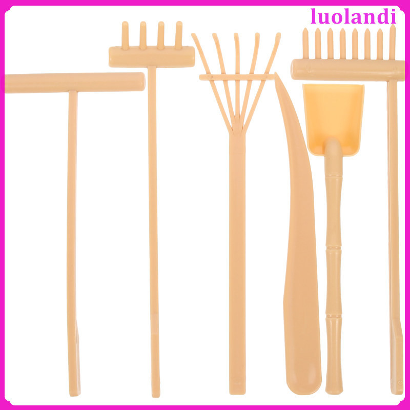 6 Pcs Zen Rake Sand Table Tool Garden Supplies Miniature Decorations ...