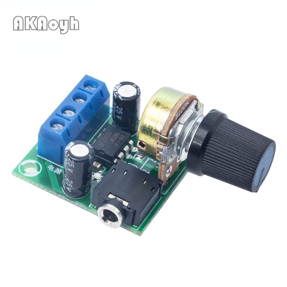 LM386 Audio Power Amplifier Board DC 3V~12V 5v Mini AMP Module ...