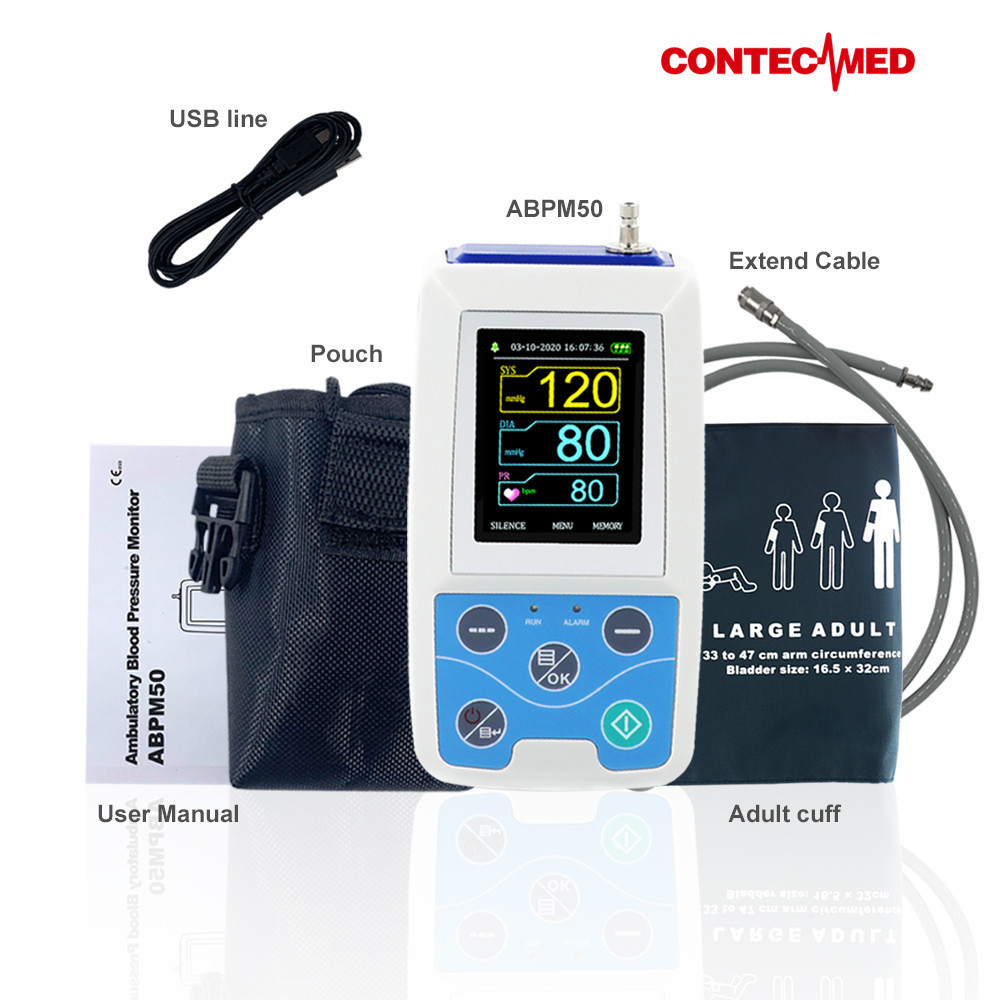 FF-CONTECMED ABPM50 24 Hours Ambulatory Blood Pressure Monitor Arm NIBP ...