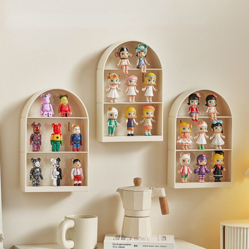 Arch Acrylic Display Rack Wall Mounted Blind Box Display Case Pop Mart ...