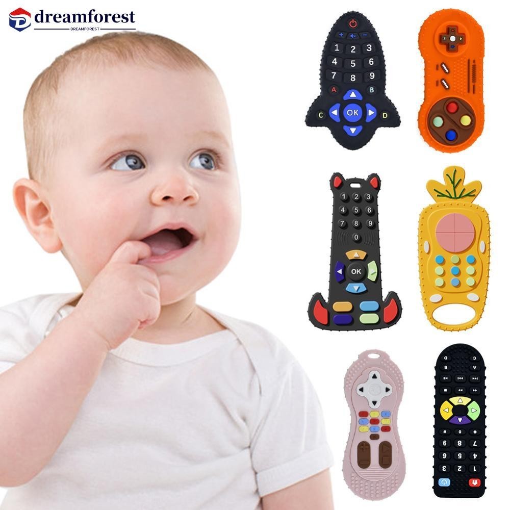 DREAMFOREST 1Pc Baby Silicone Teether Toys Remote Control Shape Teether ...