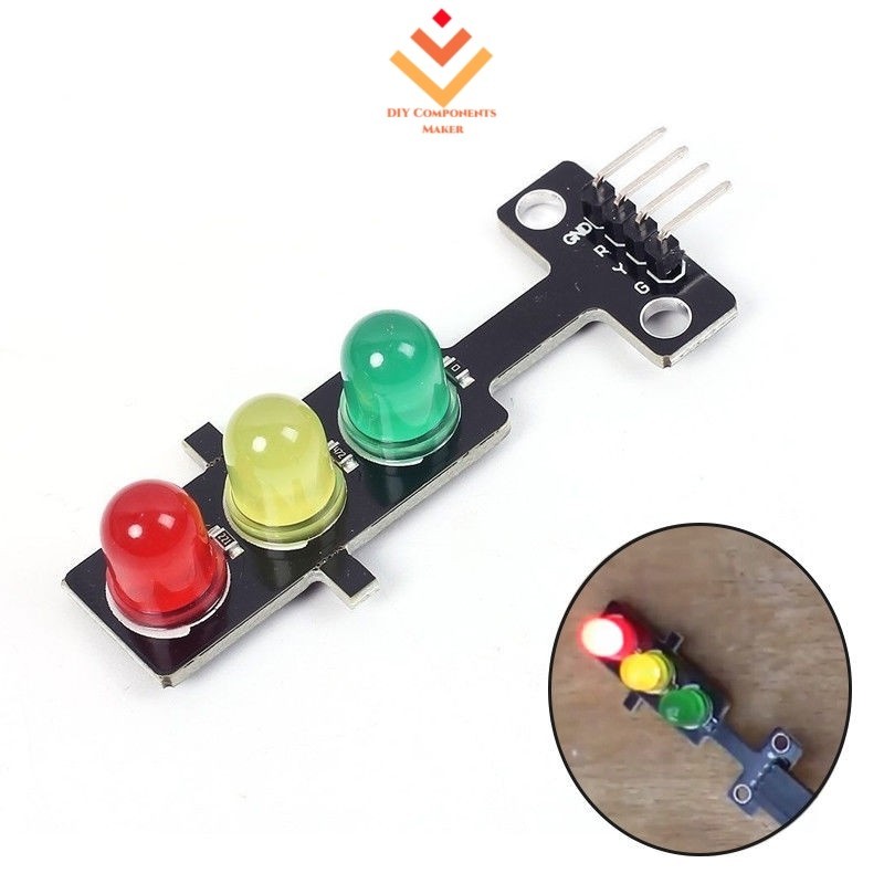 Mini-Traffic Light 5V 5mm LED Display Module for Arduino Creative DIY ...