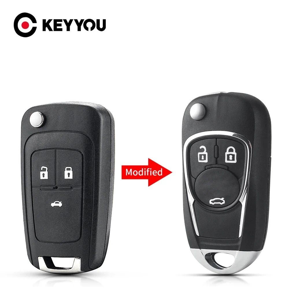 Modified Remote Car Key Shell For Chevrolet Cruze Equinox Impala Malibu ...
