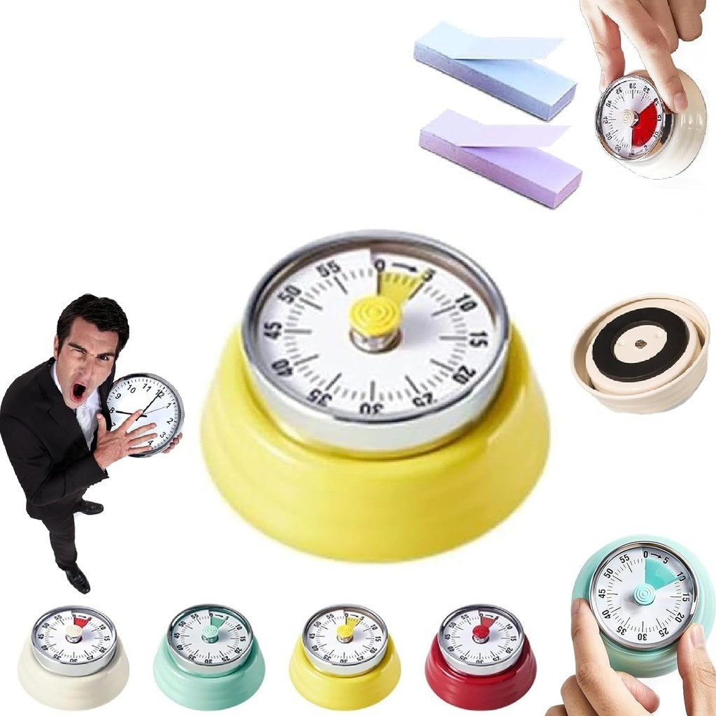 Mechanical Kitchen Timer, 60 Minute Kitchen Wind Up Timer, Cooking ...