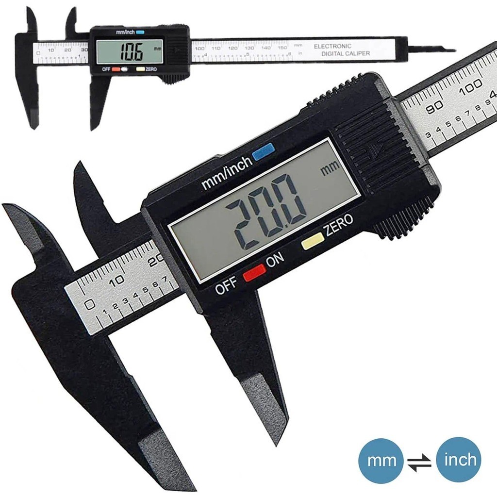 150/100mm Electronic Digital Caliper Dial Vernier Caliper Gauge ...
