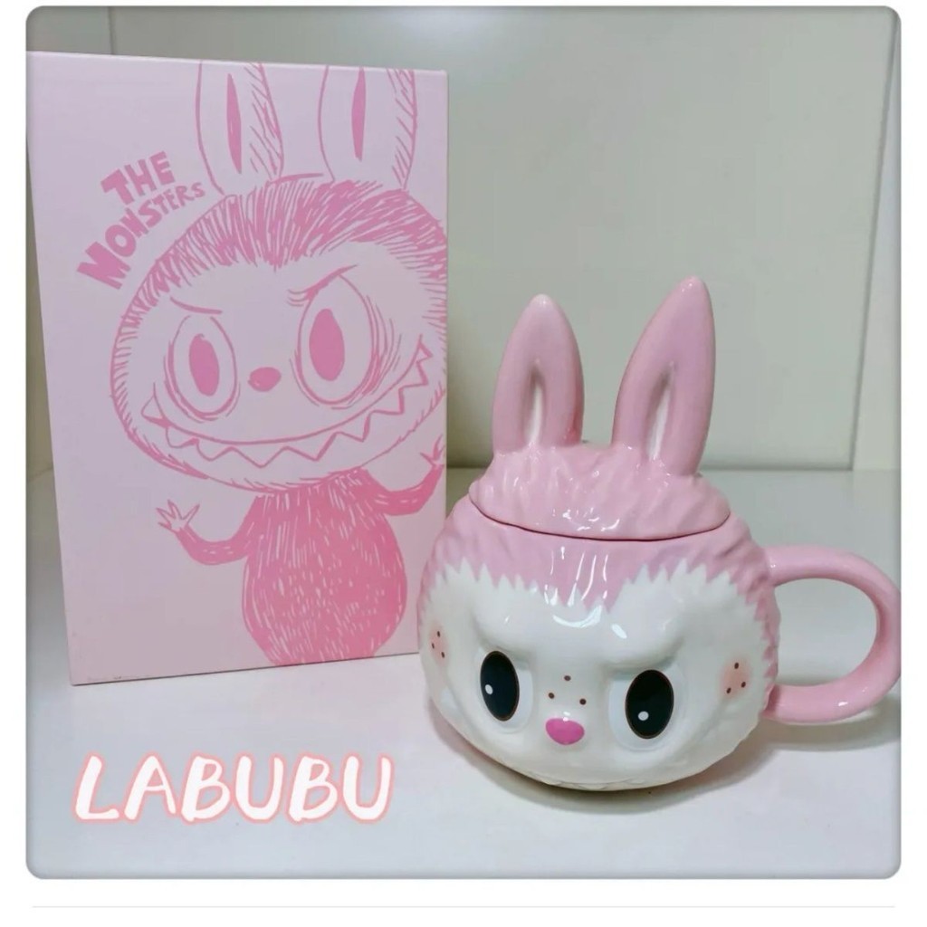 Popmart Labubu Mug Pink Orange Black Purple Cartoon Premium Office ...