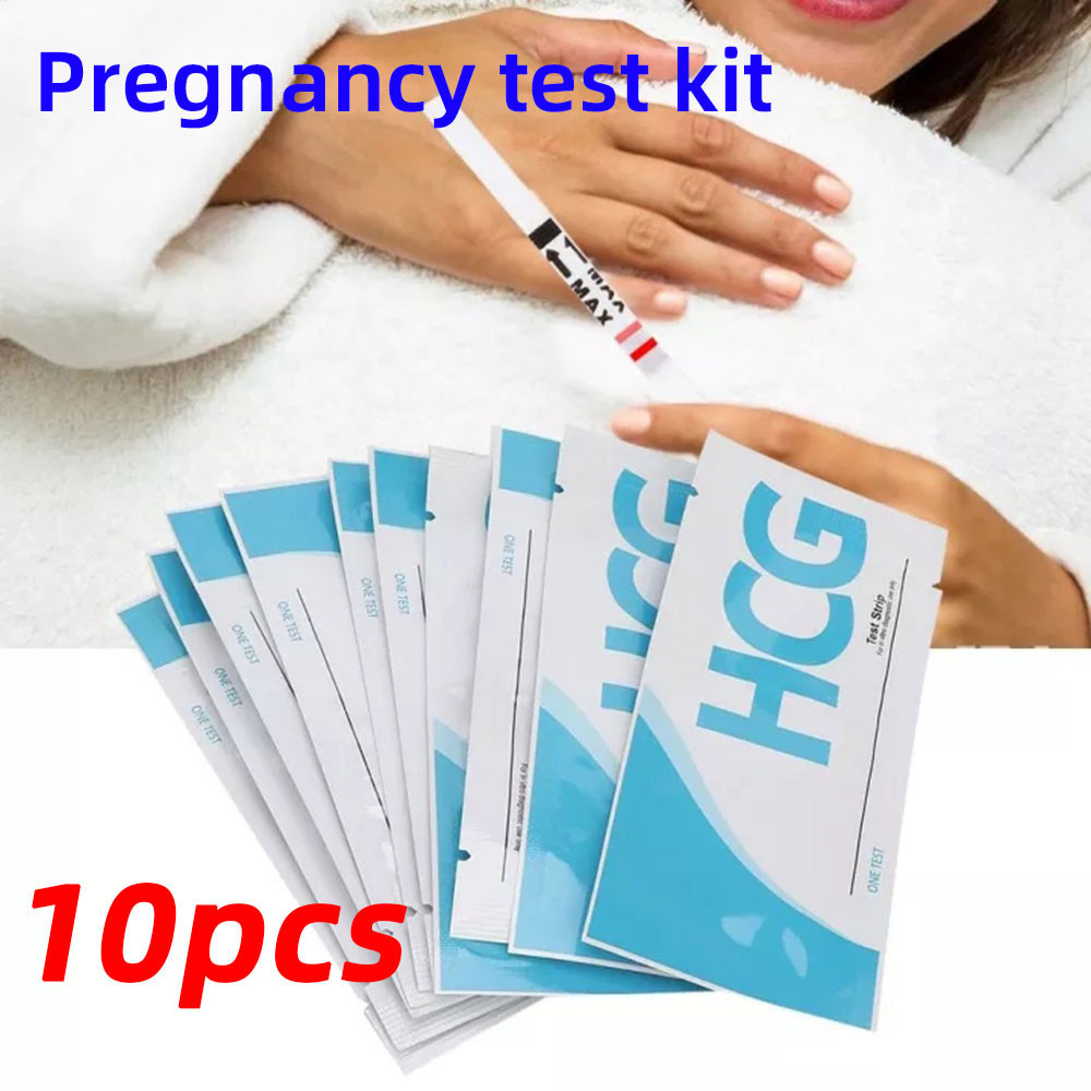 10pcs Early Pregnancy Test Strip Card HCG Urine Pregnancy Test Cassette ...