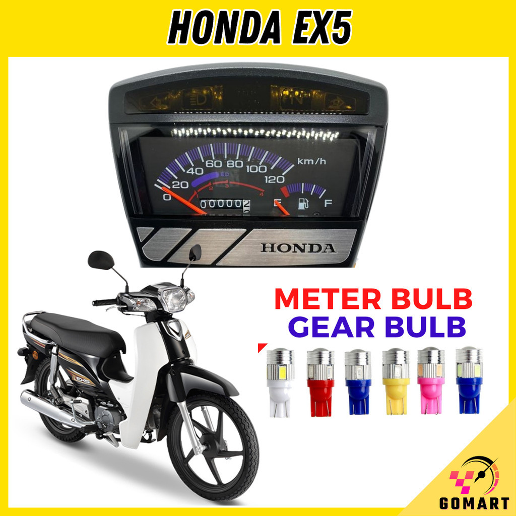 HONDA EX5 METER GEAR LED BULB Mentol Lampu LED Meter Speed Gear EX 5 ...