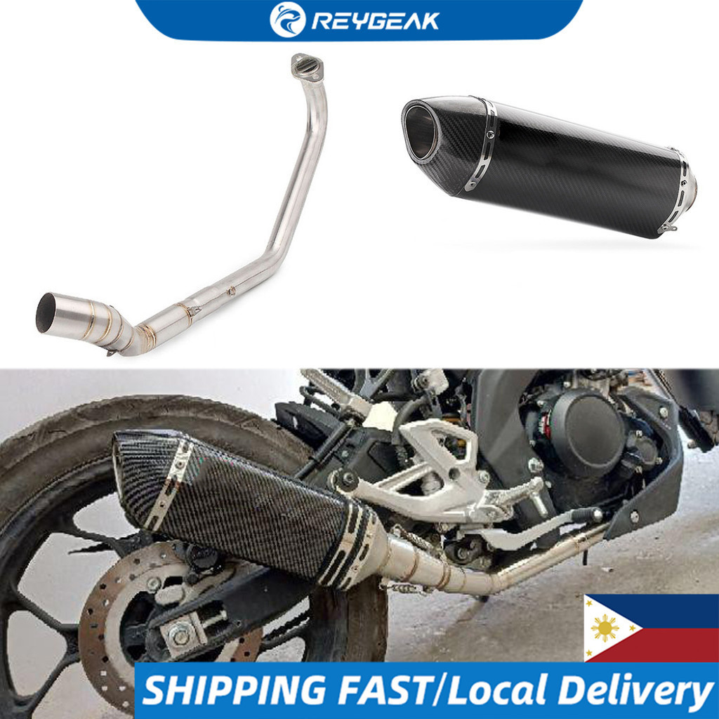 REYGEAK Elbow Exhaust Pipe For Yamaha Mt15 Xsr155 R15 V3 R15M V4 Full ...