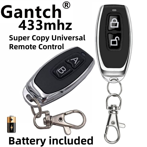Universal 433mhz Remote Control with 2 Buttons for Automatic Gates ...