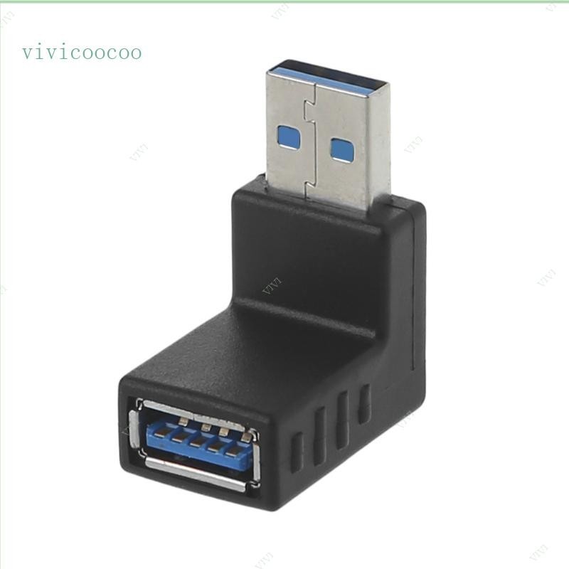 VIVI USB 3 0 Male to Female Adapter 90 Degree Left Angle and Right ...
