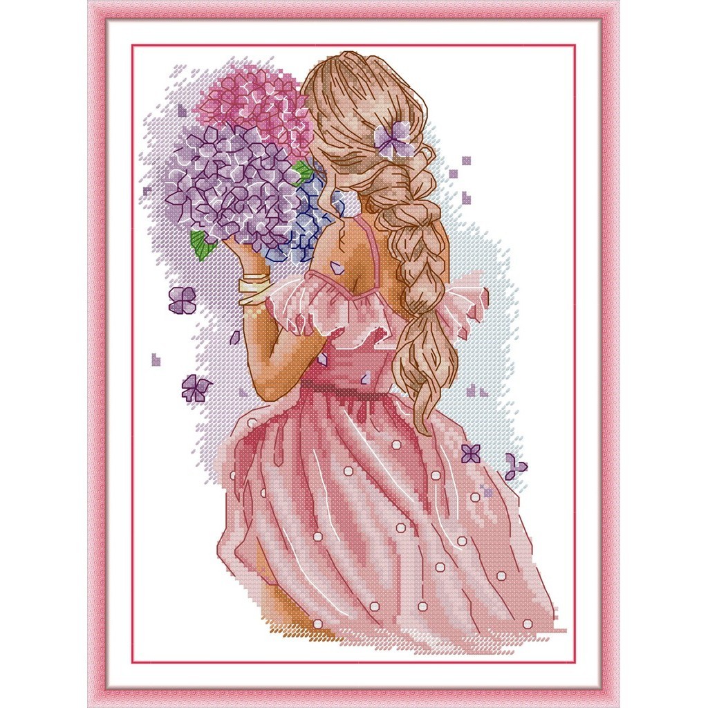 Joy Sunday Stamped Cross Stitch Ktis DMC Threads Chinese DIY Set ...