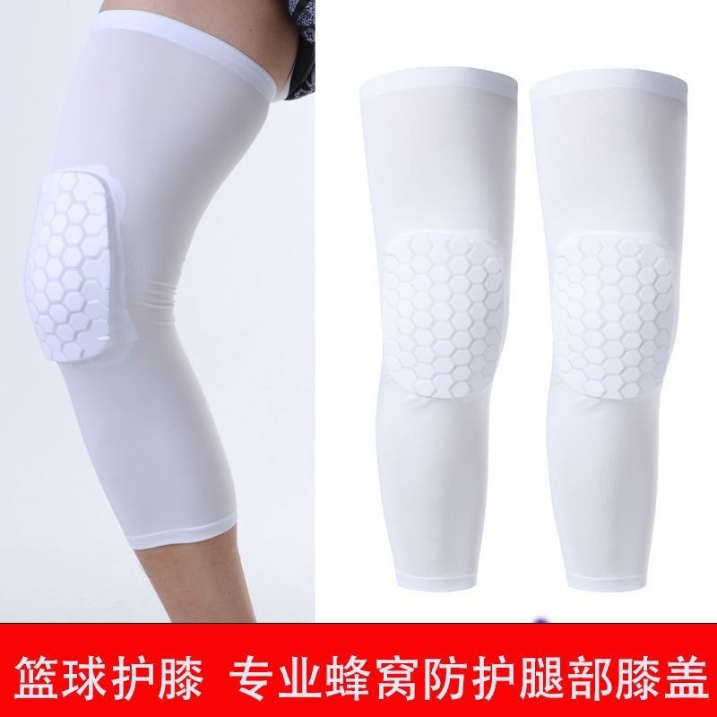 Nba Basketball Honeycomb Anti-Collision Knee Pads Professional Long Men ...