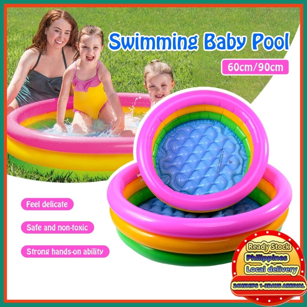 Inflatable Pool For Kids Children's Water entertainment tricolor ...