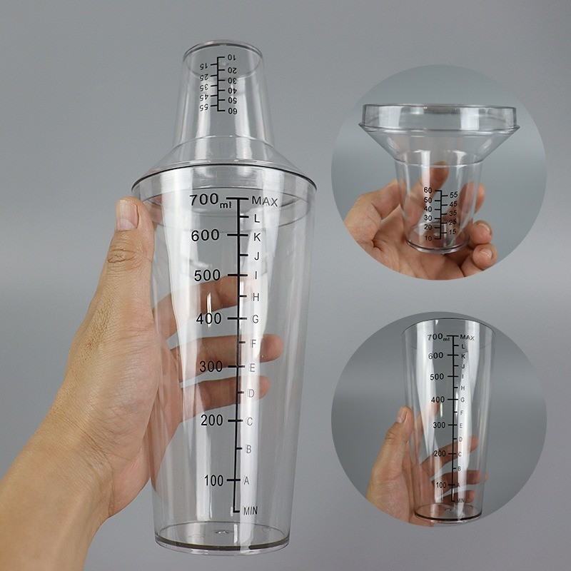 Two-Stage Milk Tea Shaker Acrylic Boston Cocktail Shaker For Milk Tea ...