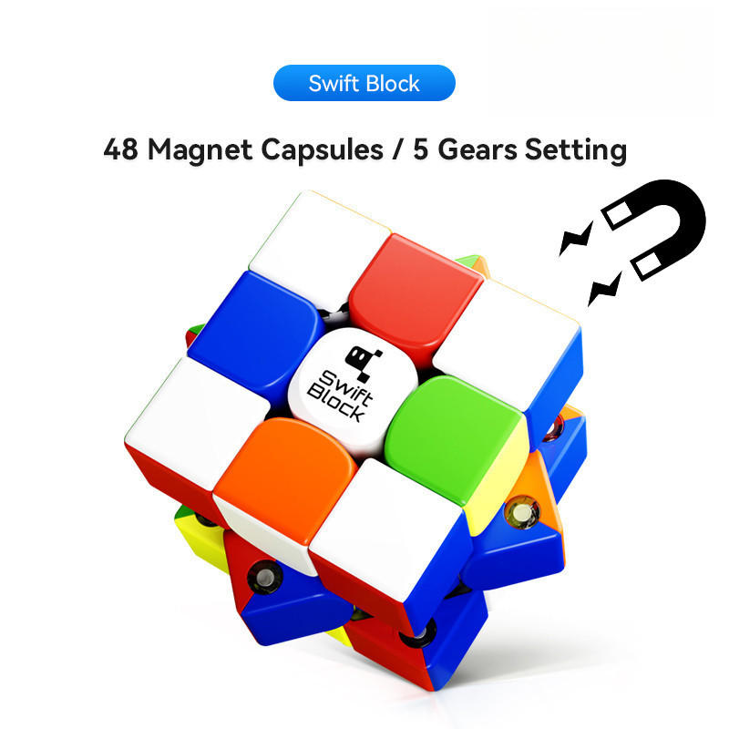 GAN Swift Block 355S 3x3x3 Magnetic 48 Magnets Magic Cube 3x3 Speed ...