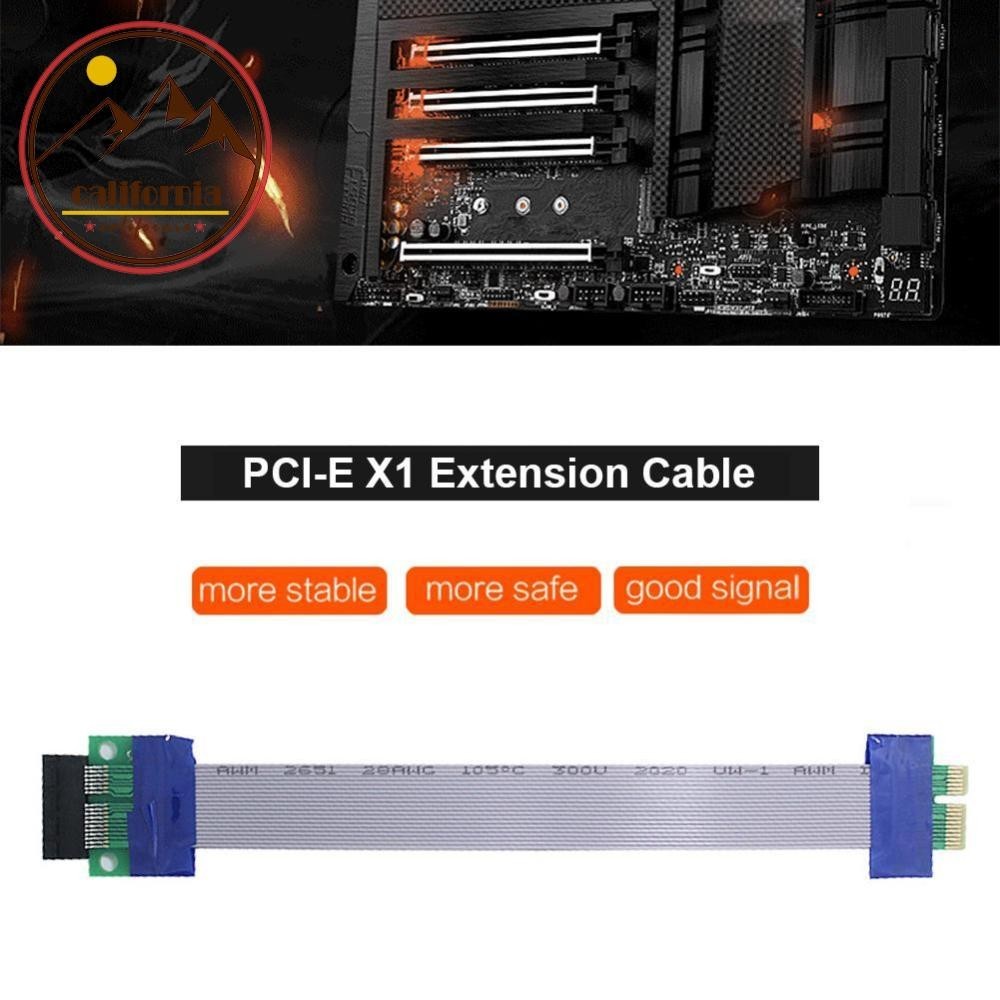 15cm Flexible PCI-E PCI Express Riser Card Extender Extension Cable PCIe 1X to 1X Converter Cord ...