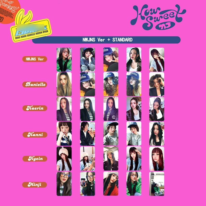 NEW JEANS card HOW SWEET postcard HANNI MINJI HYEIN lomo | Shopee ...