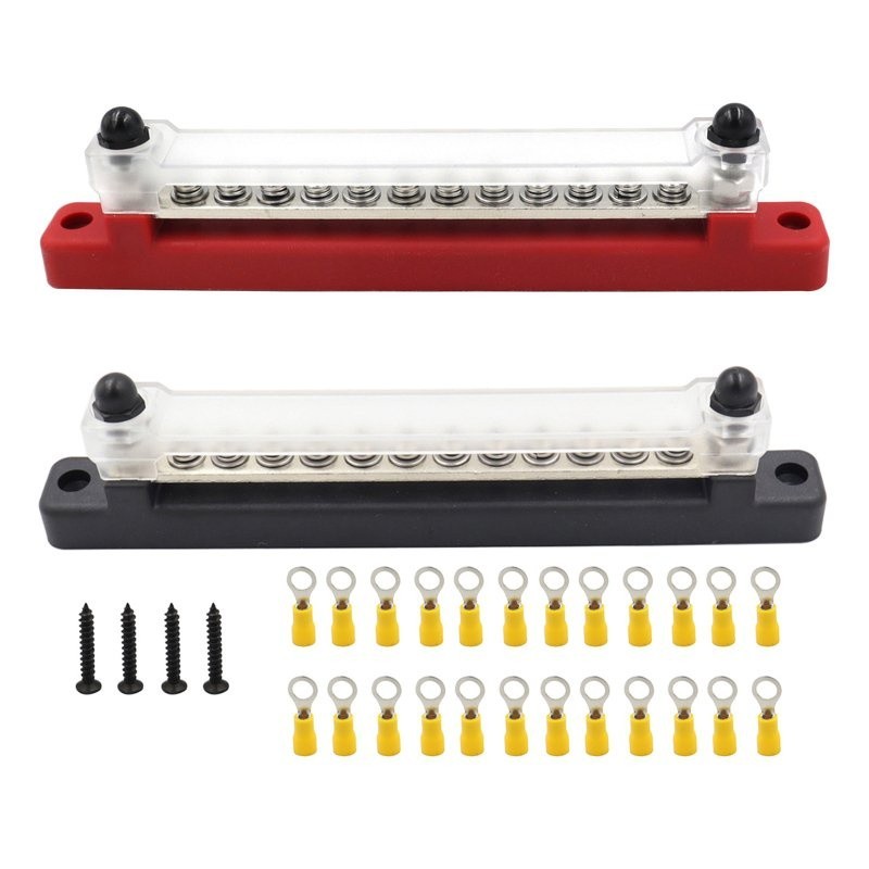 ^Ground Power Distribution Block Battery Bus Bar Positive Negative ...