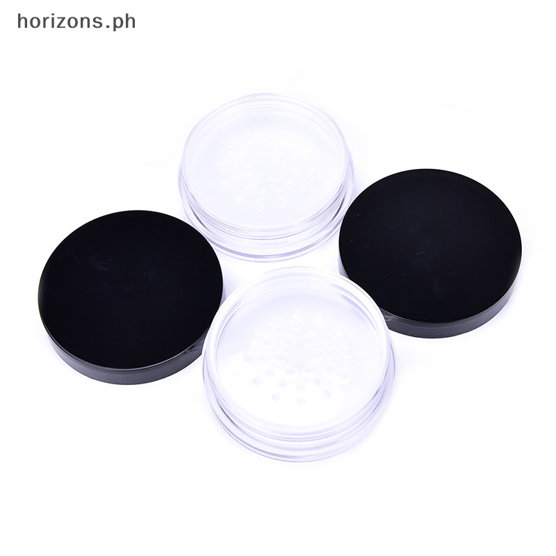 [HOT] Empty Refillable Cosmetic Jar Pot Loose Face Powder Sifter Case ...