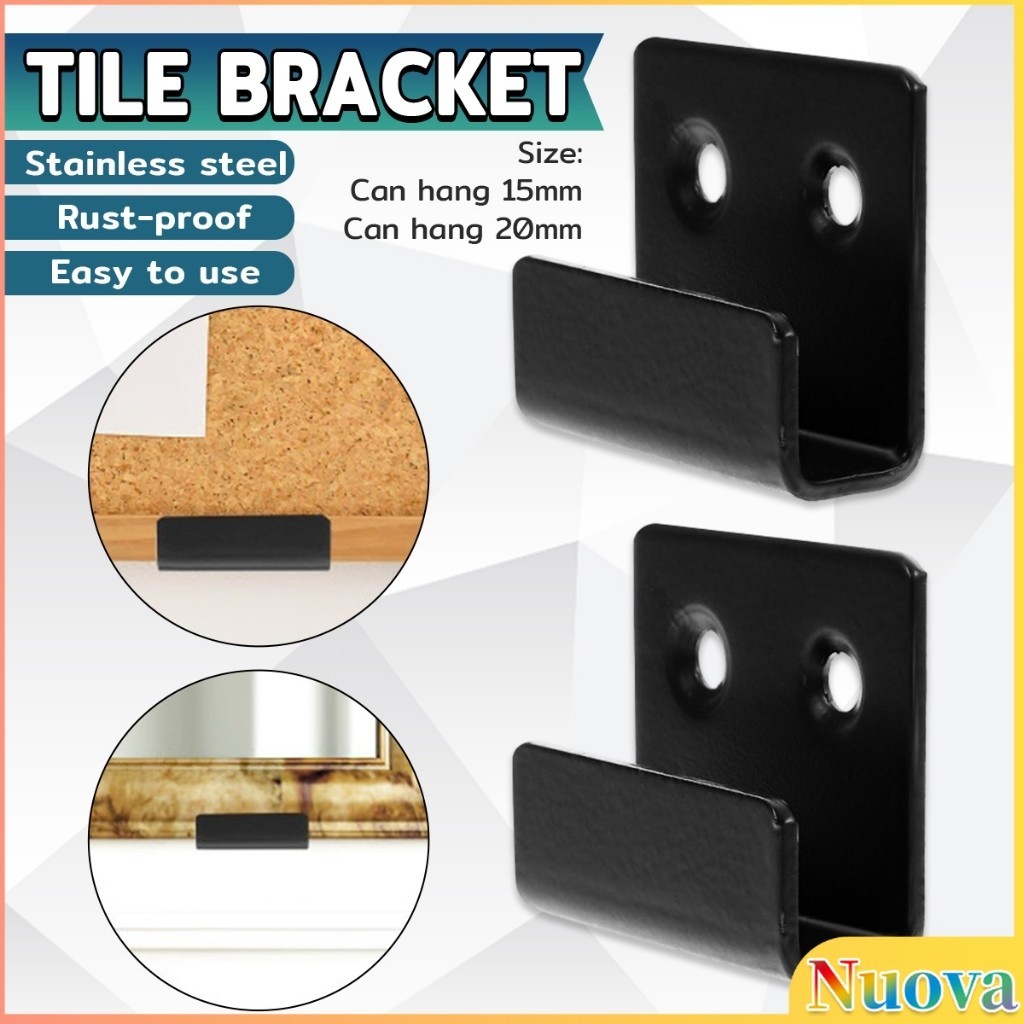 Nuova Black Tile Bracket Wall Mount Ceramic Tile Billboard Display ...